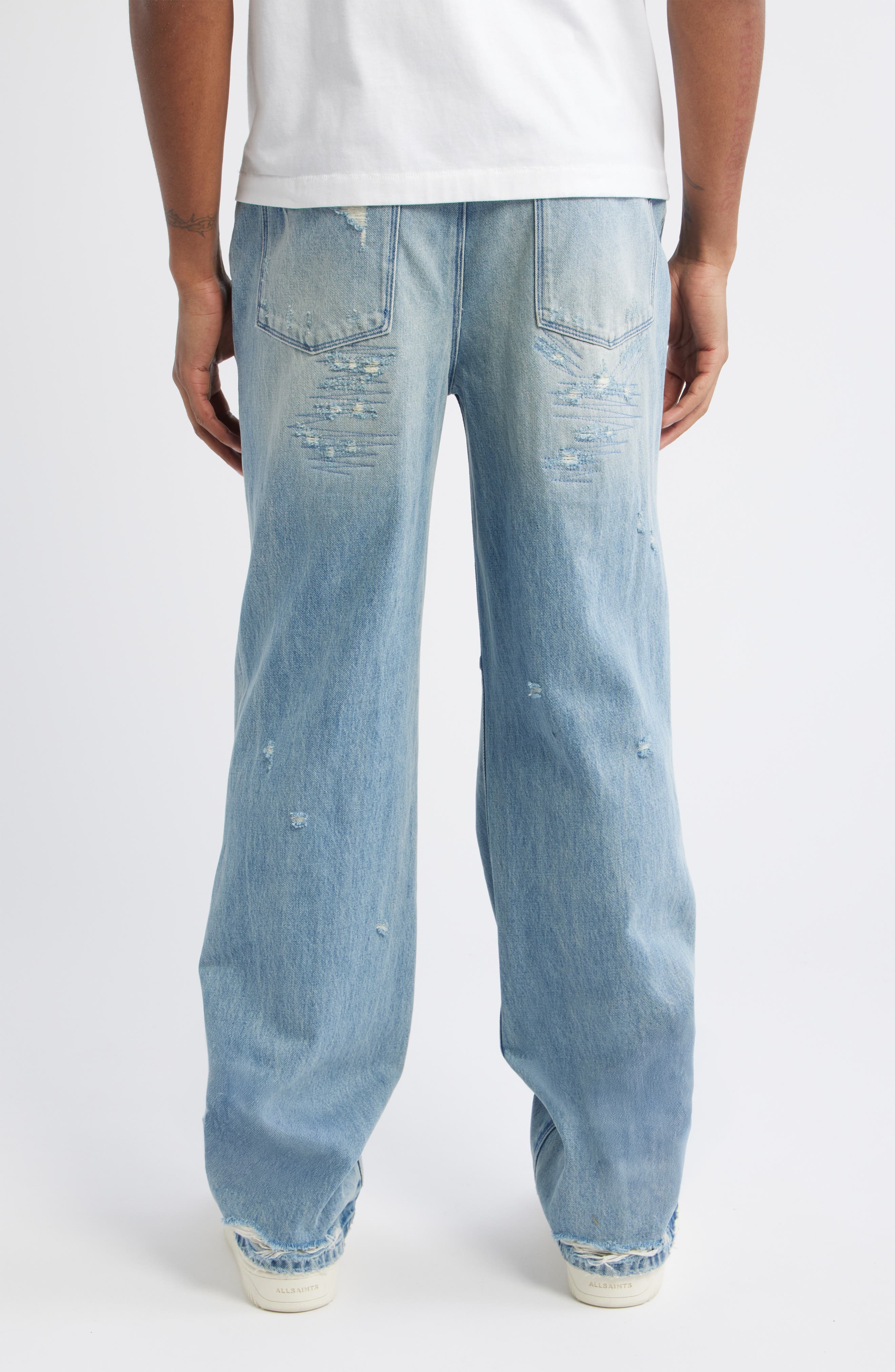 RtA Jonas Frayed Horizon Distressed Jeans | Nordstrom