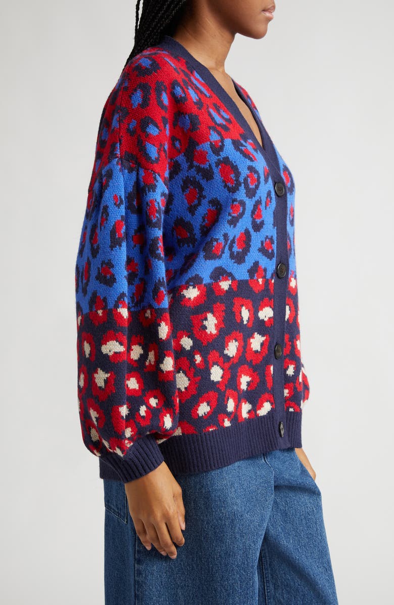 FARM Rio Mix Leopard Spot Cardigan | Nordstromrack