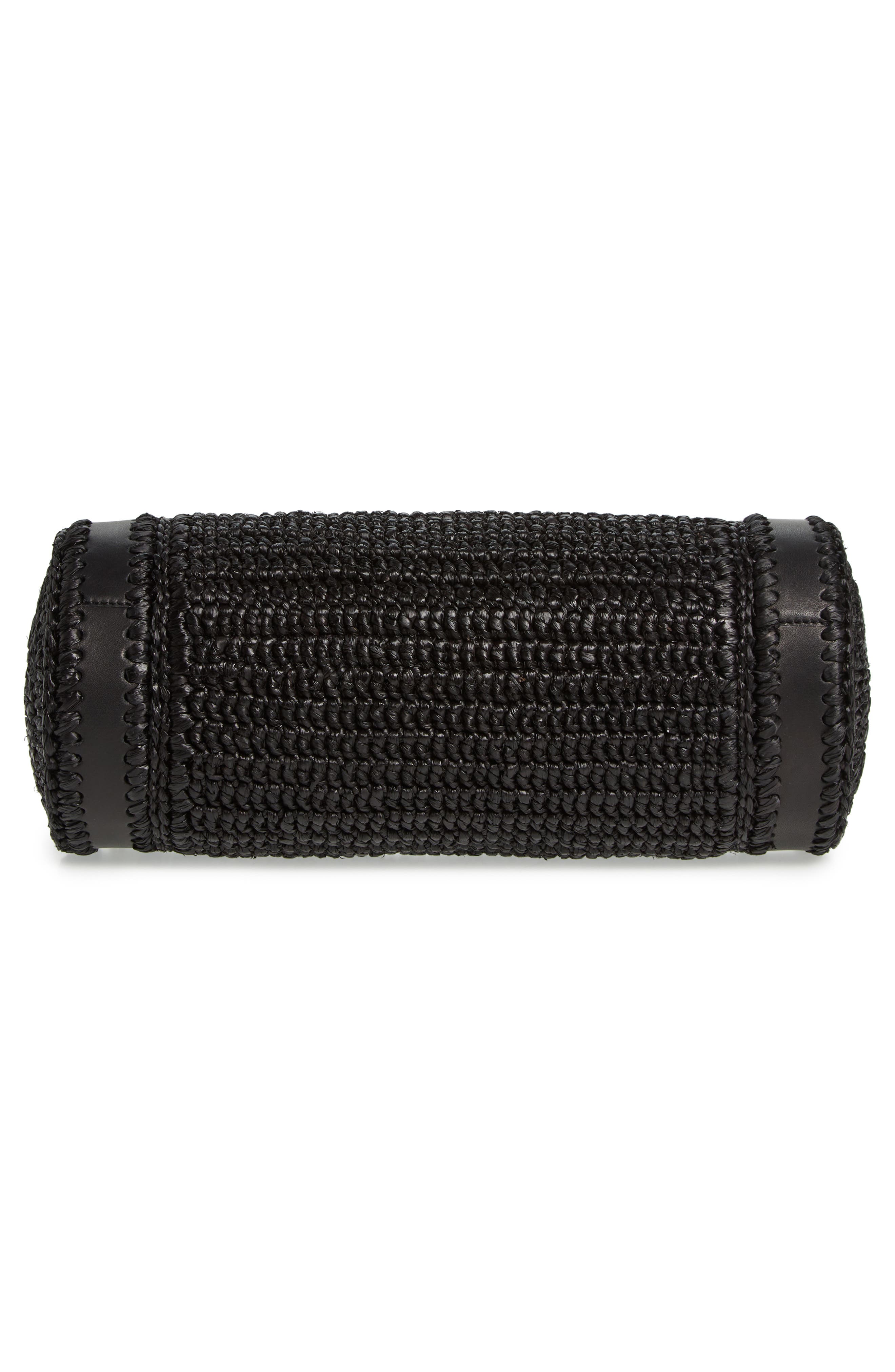 Saint Laurent Small Sade Raffia Tube Bag | Nordstrom