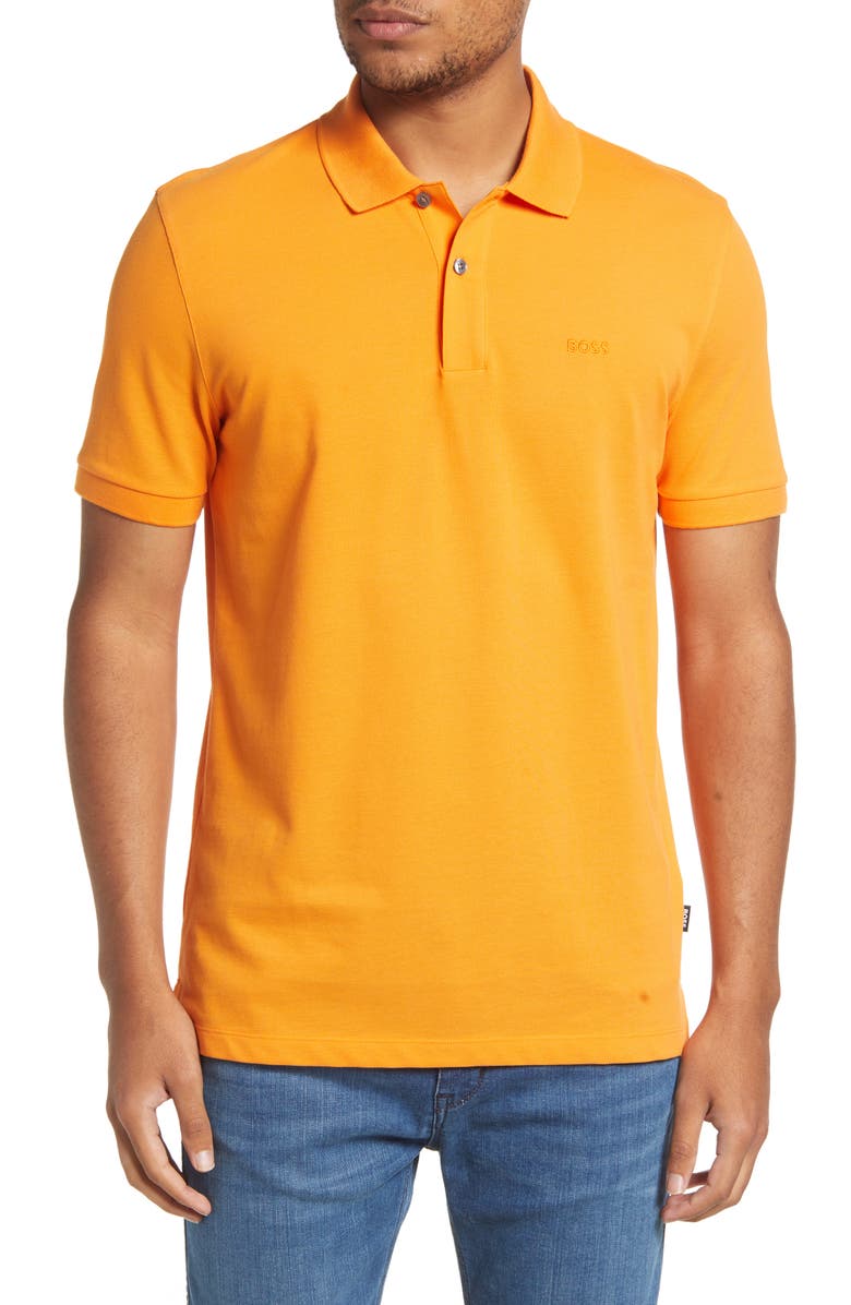 BOSS Pallas Solid Piqué Polo | Nordstromrack