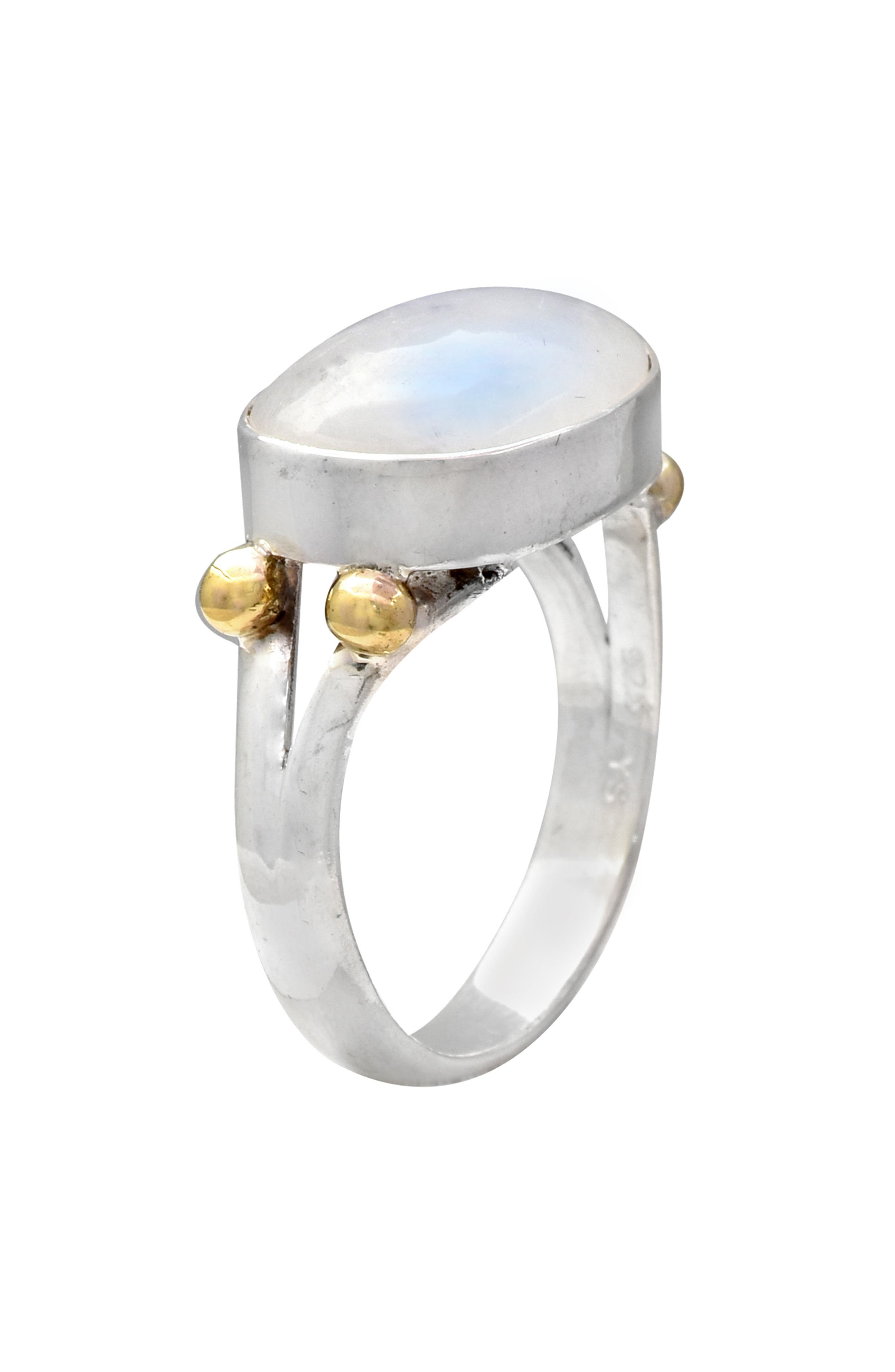 YS GEMS Moonstone Two-Tone Ring | Nordstromrack