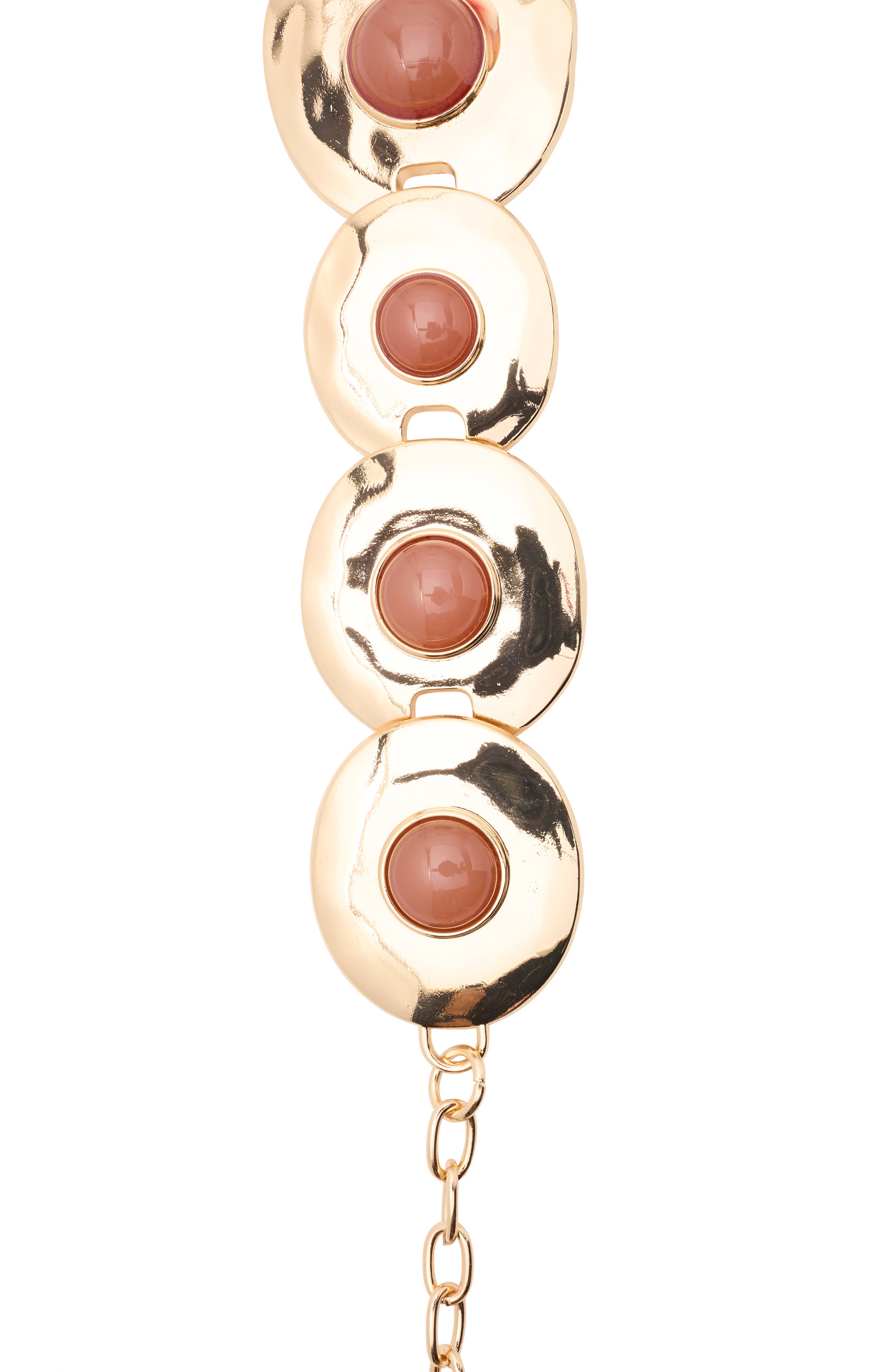 Hammered Disc Resin Chain Belt (Women) | Nordstromrack