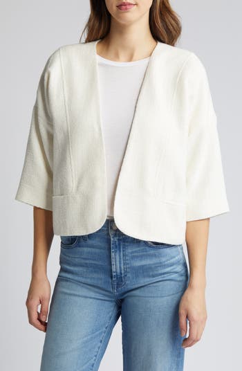 Wit & Wisdom Drop Shoulder Crop Jacket | Nordstrom