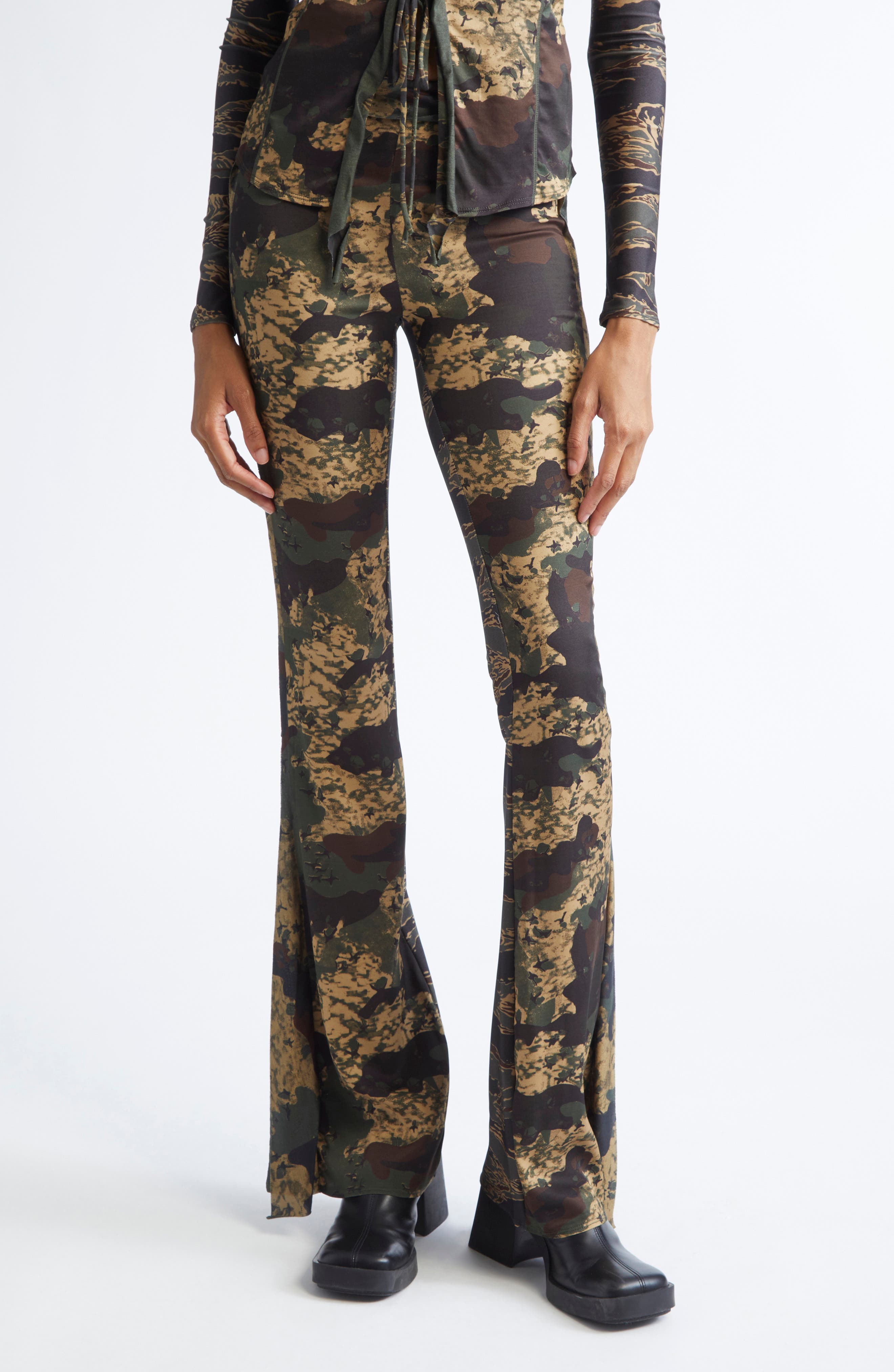DIESEL® P-Affal Camo Flare Pants | Nordstromrack