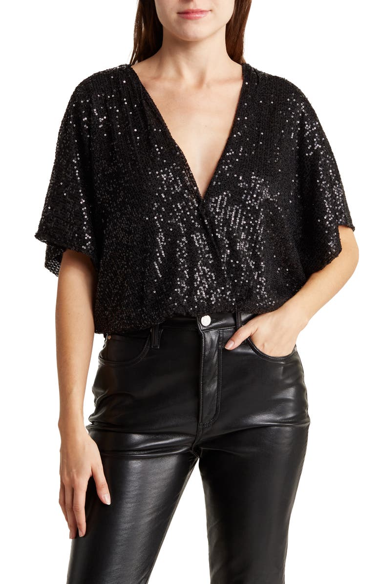 WAYF Sequin Bodysuit | Nordstromrack