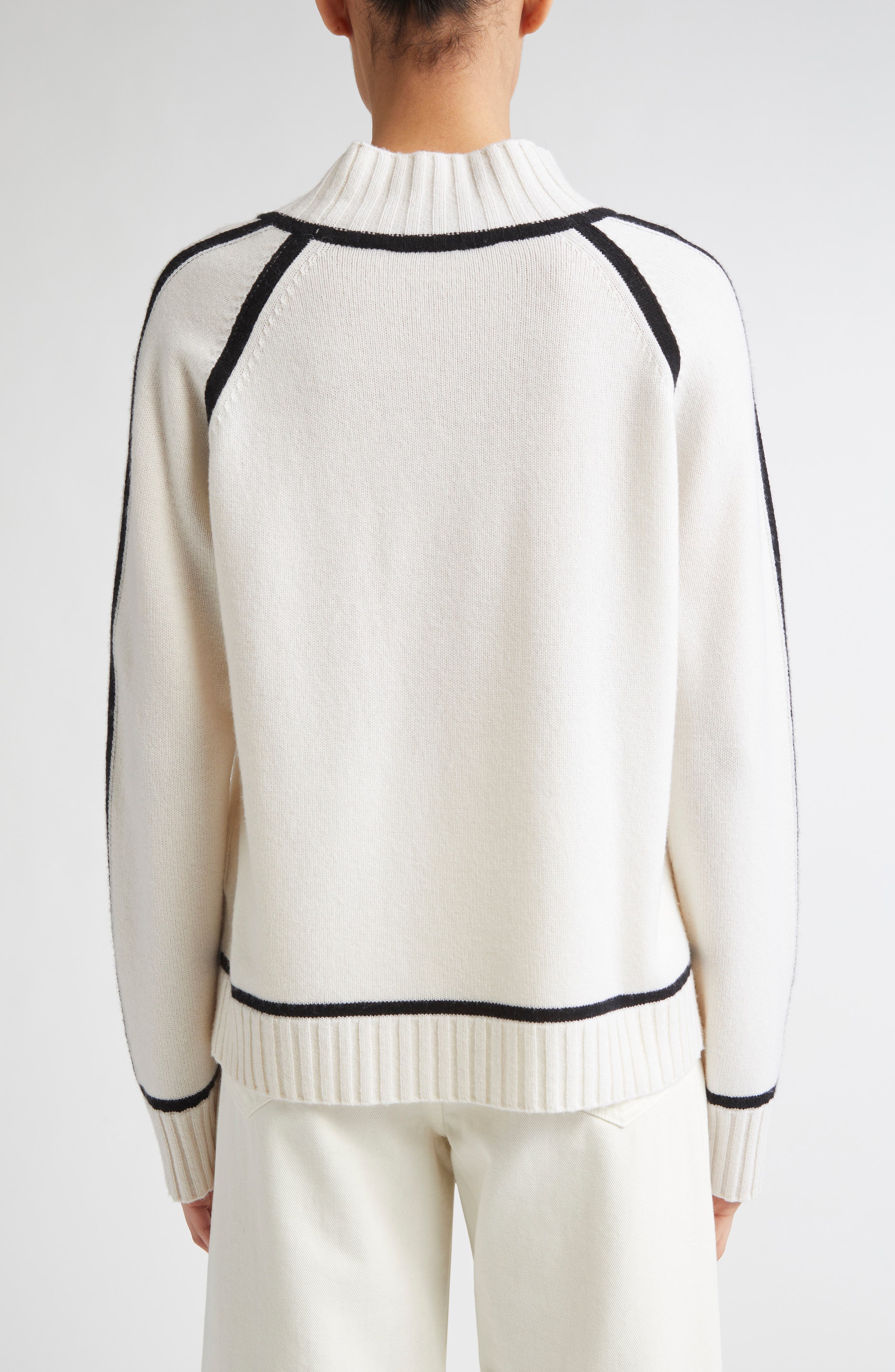 Max Mara Studio Pescara Merino Wool & Cashmere Mock Neck Sweater ...