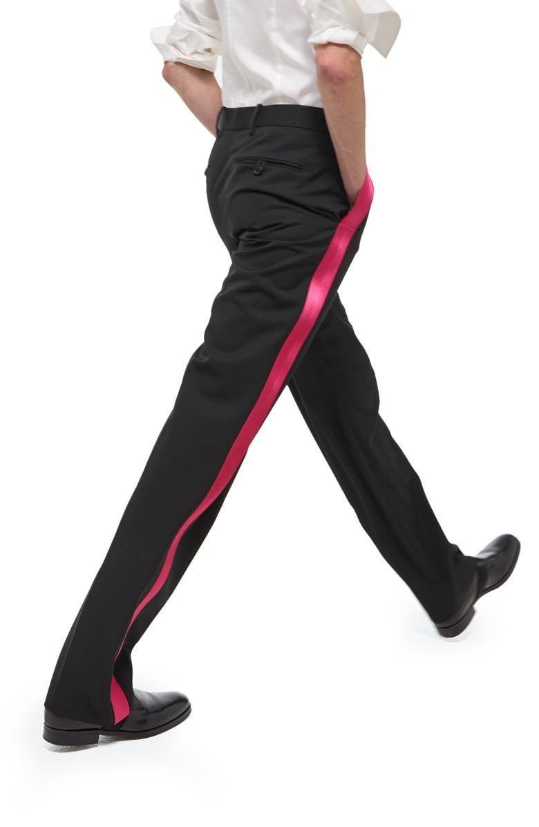 Helmut Lang Seat Belt Stripe Virgin Wool Pants | Nordstromrack