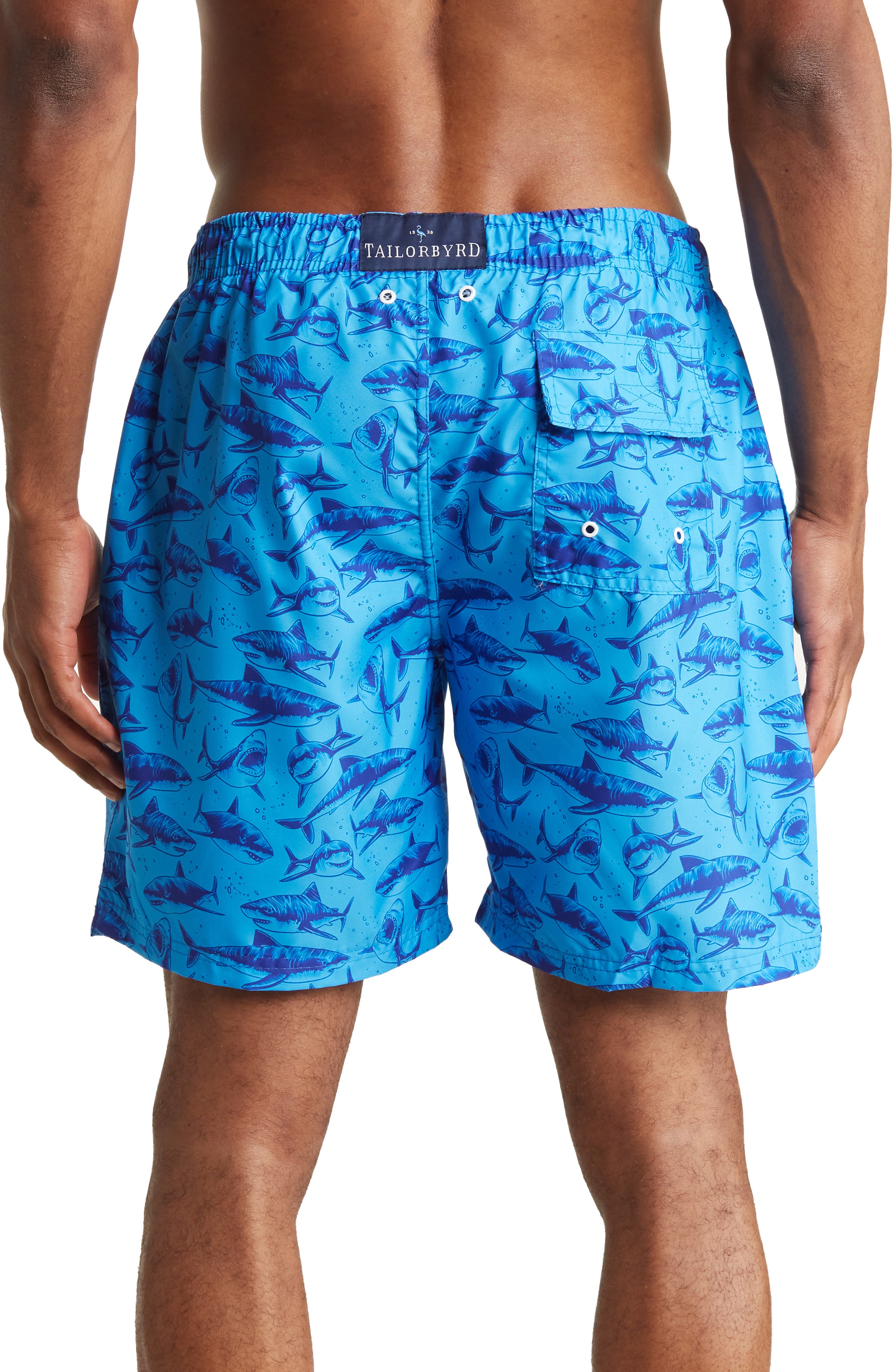 TailorByrd Shark Print Swim Trunks | Nordstromrack