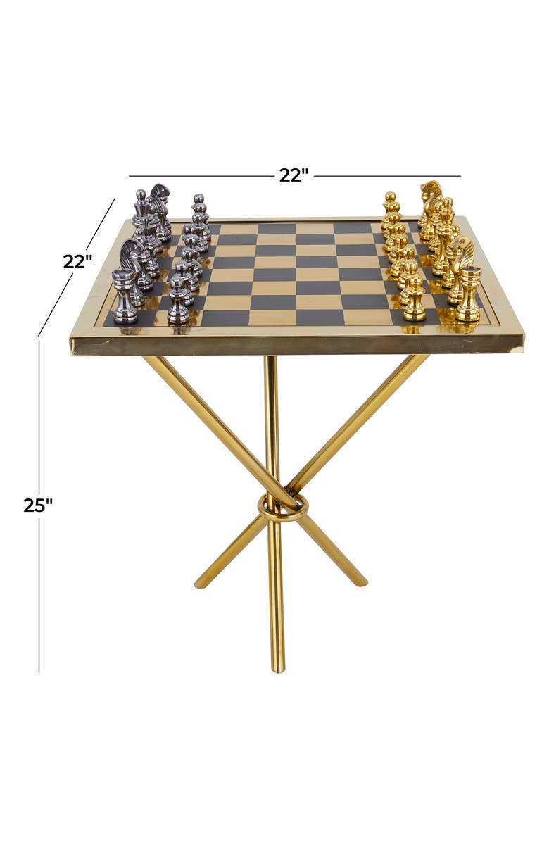WILLOW ROW Goldtone Aluminum Table Chess Game Set | Nordstromrack