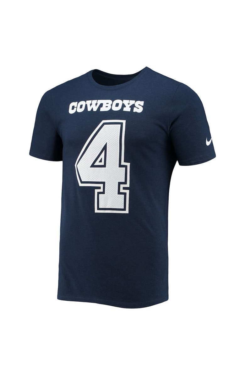 Nike Men's Nike Dak Prescott Navy Dallas Cowboys Player Pride 3.0 Name ...