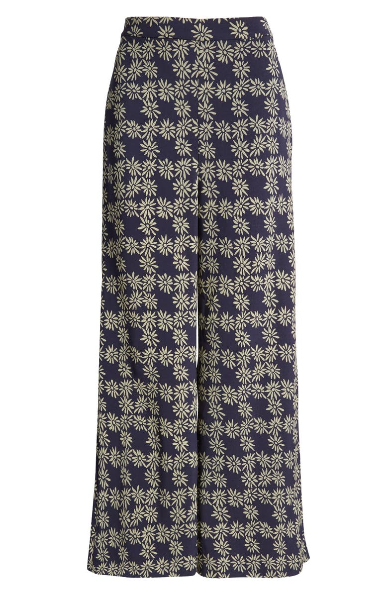 THE GREAT. The Dance Floral Wide Leg Crop Pants | Nordstromrack