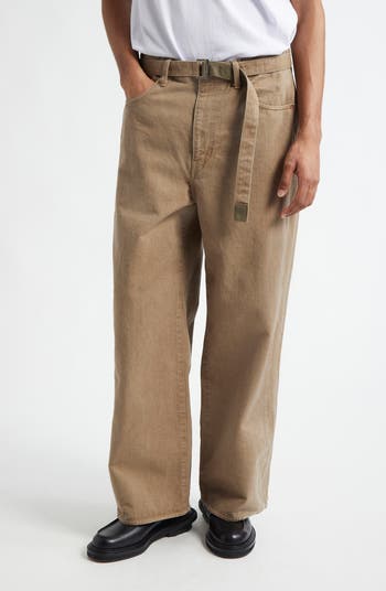 Sacai Belted Denim Pants | Nordstrom