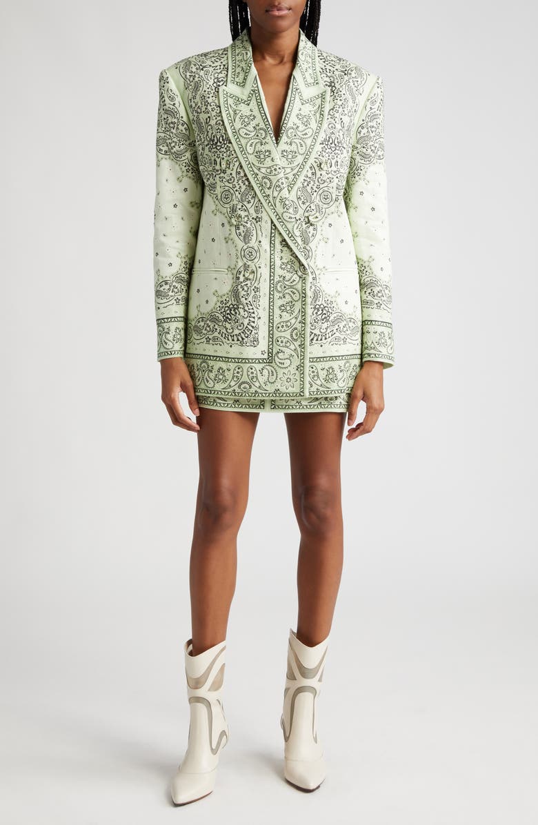 Zimmermann Matchmaker Bandana Linen Miniskirt | Nordstromrack
