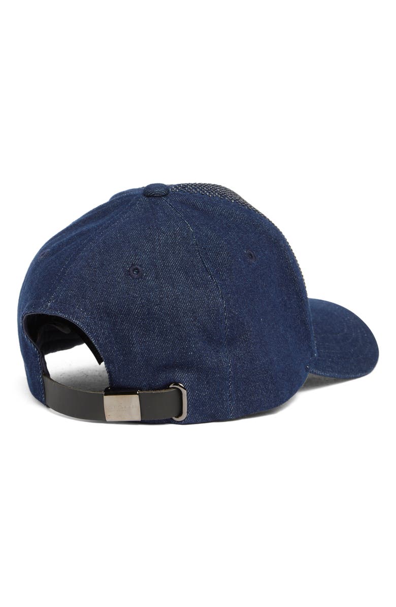 Kurt Geiger London Crystal Embellished Denim Baseball Cap | Nordstromrack