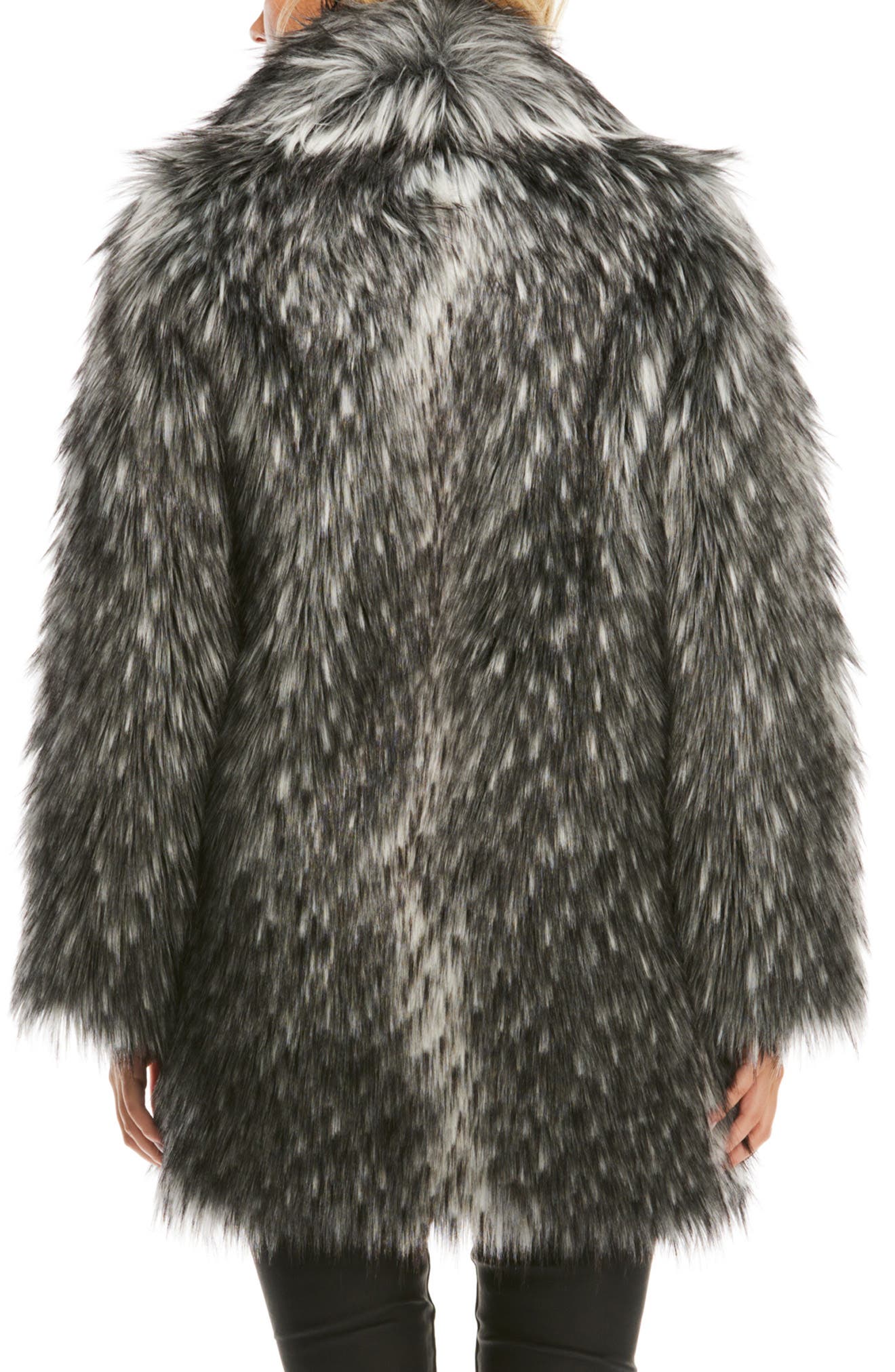 DONNA SALYERS FABULOUS FURS Shawl Collar Faux Fur Coat | Nordstromrack