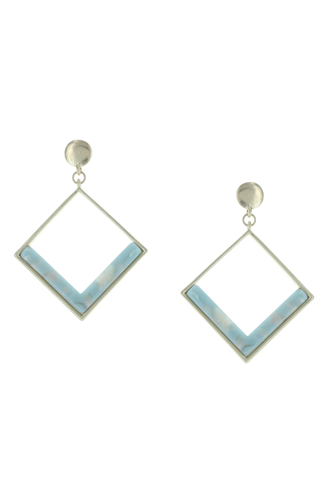 OLIVIA WELLES Tropea Resin Diamond Shaped Drop Earrings | Nordstromrack