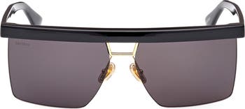 Max Mara 60mm Polarized Geometric Sunglasses | Nordstrom