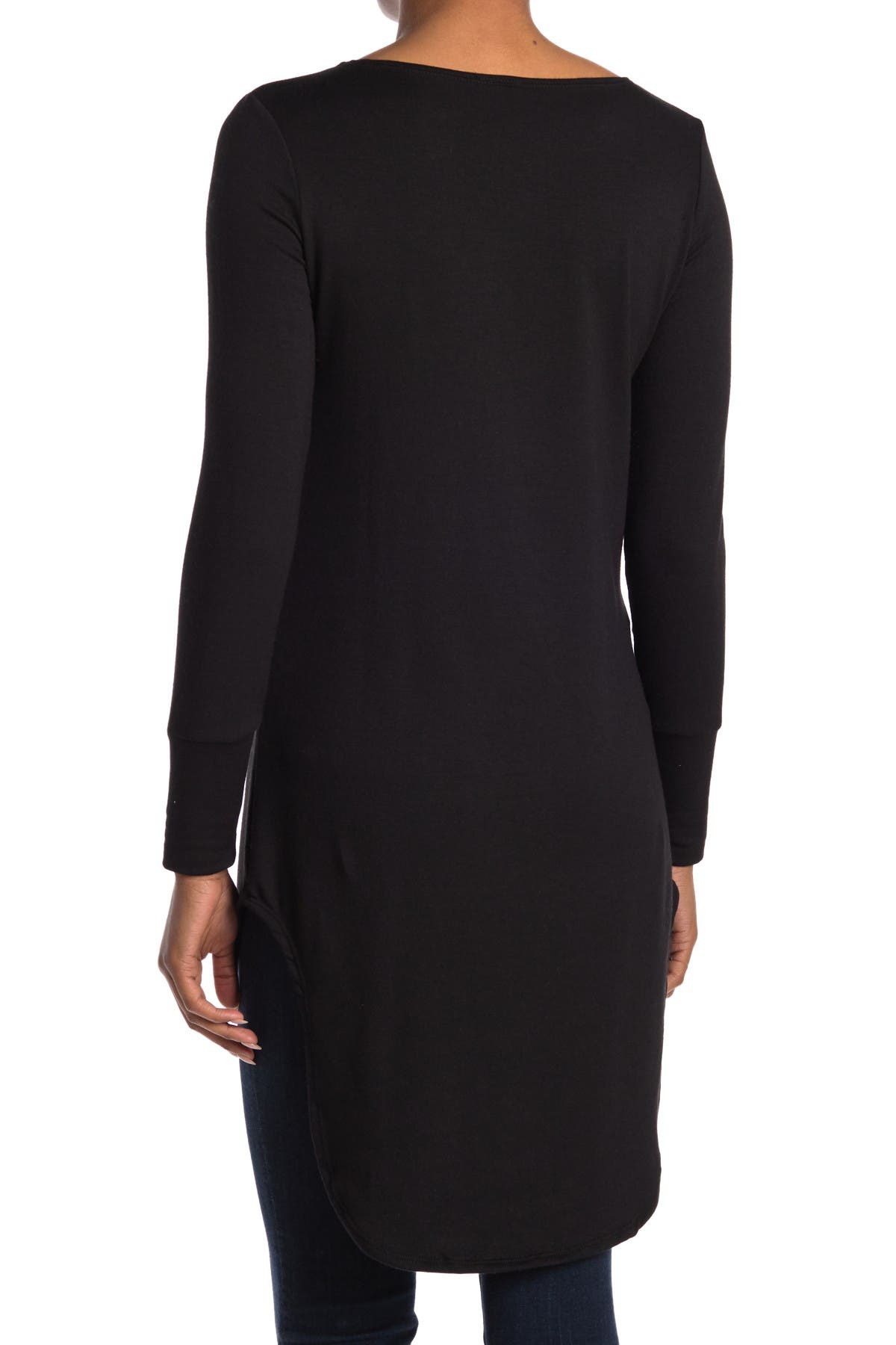 GO COUTURE Graphic Boat Neck Top | Nordstromrack
