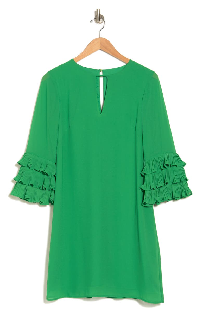 Vince Camuto Pleat Sleeve Chiffon Shift Dress | Nordstromrack