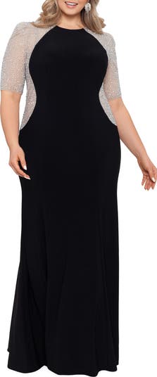 Xscape Evenings Embellished Colorblock Gown | Nordstrom