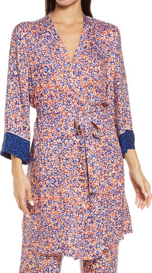 PJ Salvage Women's Blueberry Fields Sateen Robe | Nordstromrack