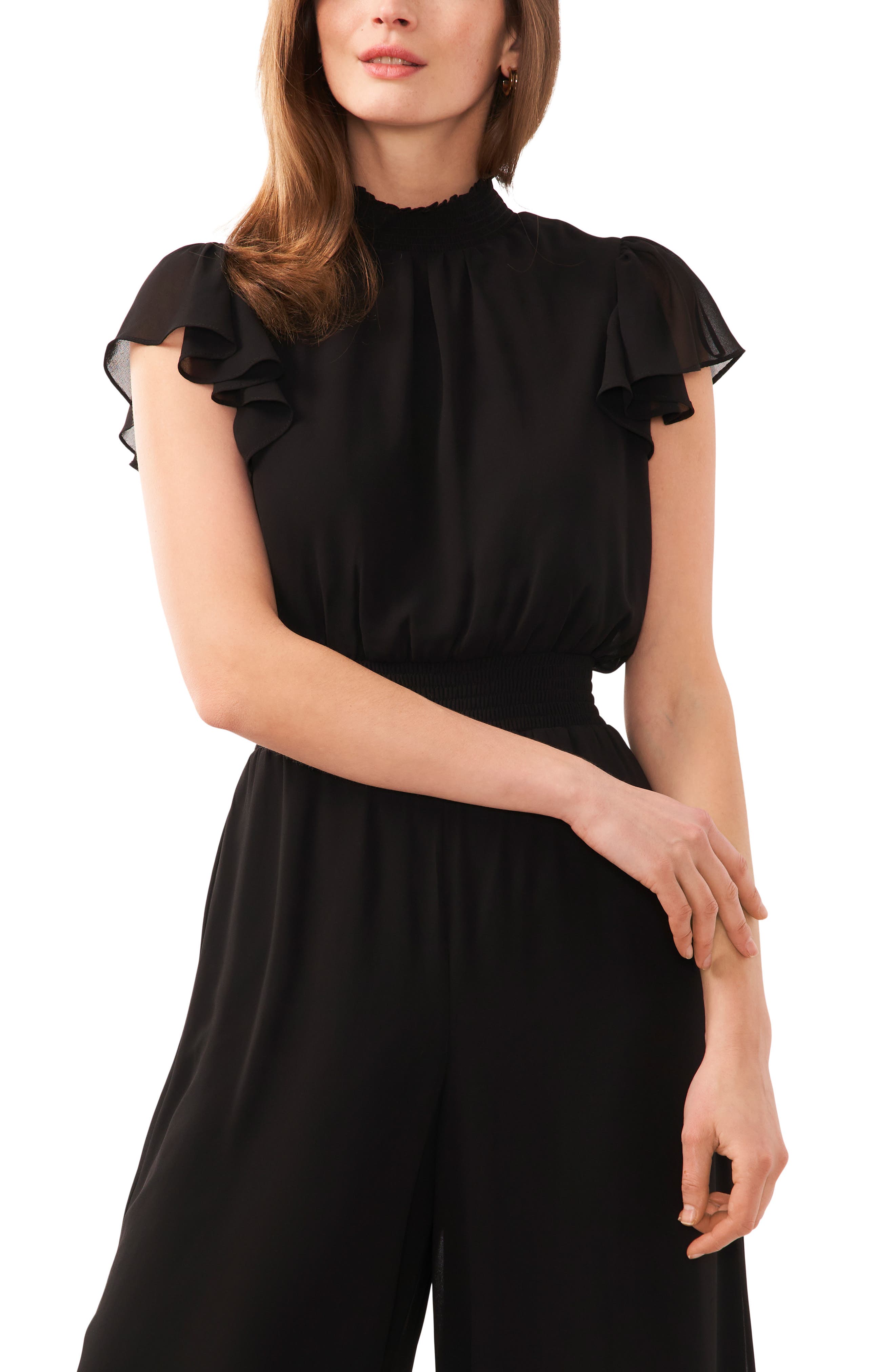 Halogen® Flutter Sleeve Wide Leg Jumpsuit | Nordstromrack