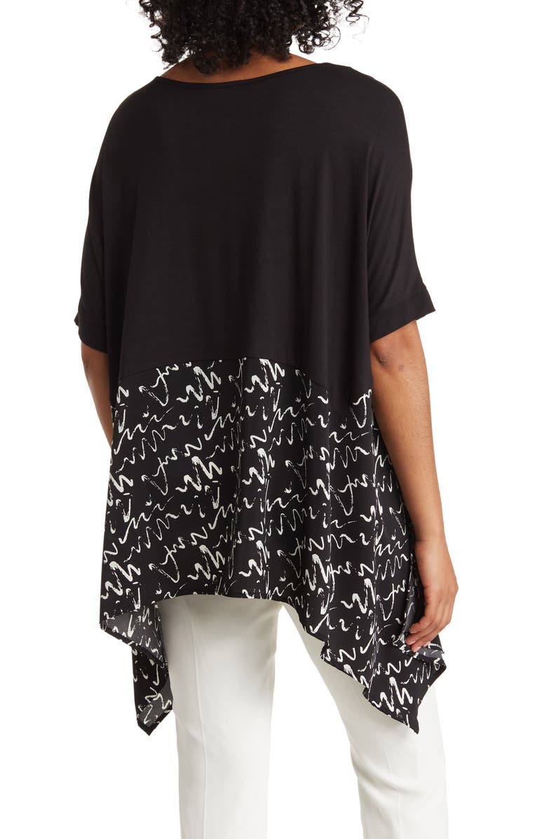 PATRIZIA LUCA Oversize Mixed Media Tunic | Nordstromrack
