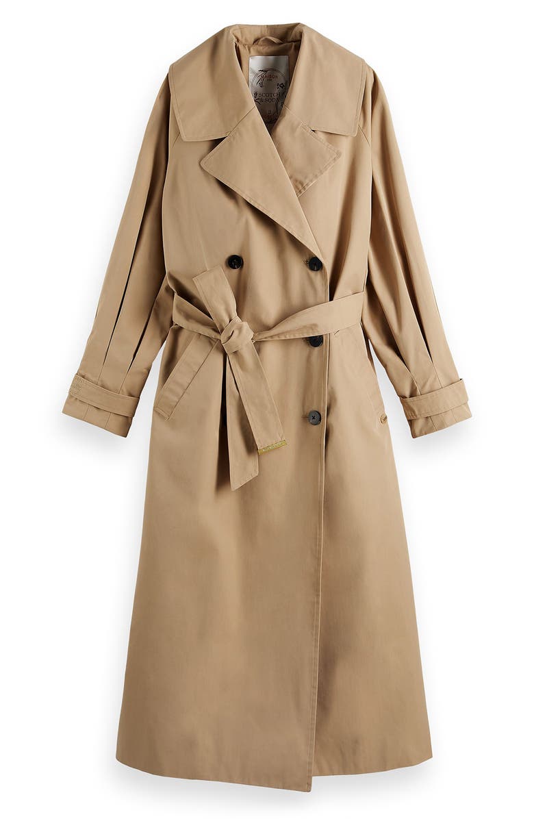 Scotch & Soda Long Cotton Blend Classic Trench Coat | Nordstrom
