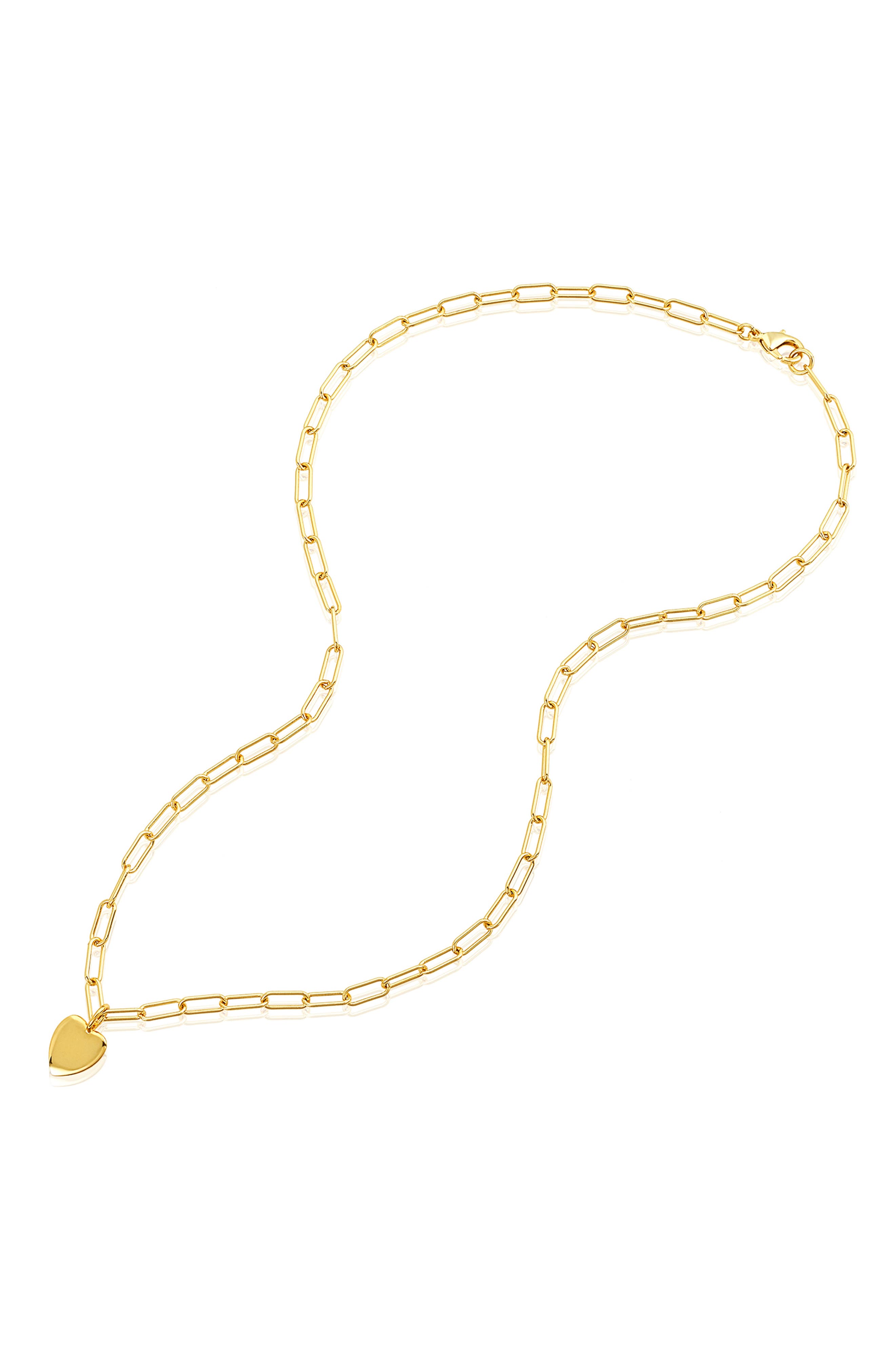 Adornia Paperclip Heart Pendant Necklace | Nordstromrack