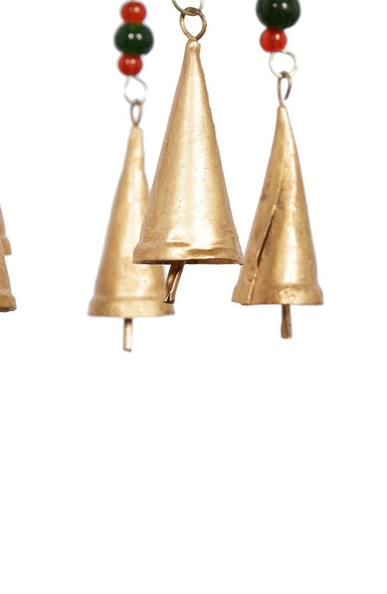 GINGER BIRCH STUDIO Goldtone Metal Traditional Butterfly Windchime with ...
