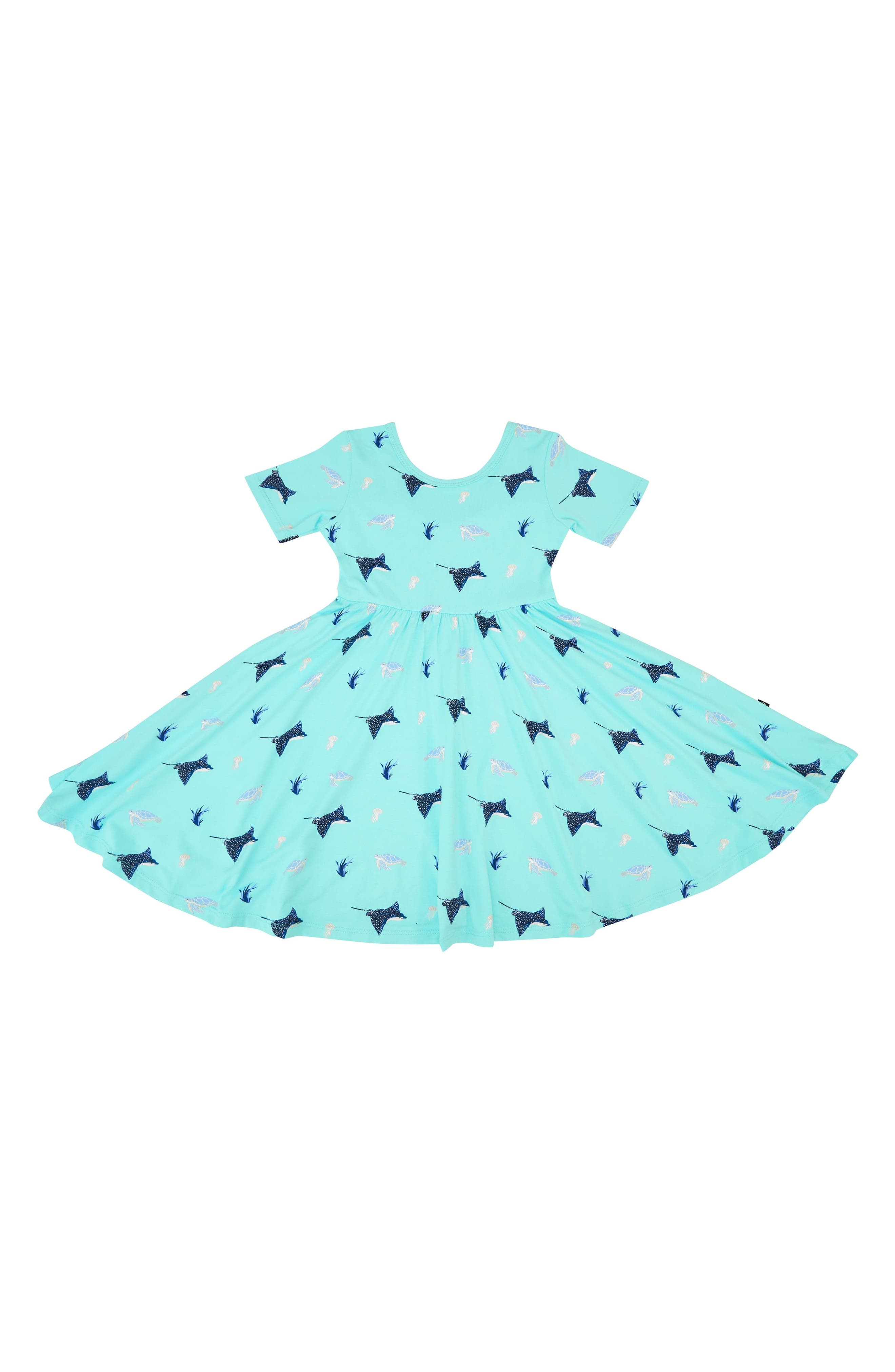 Kyte BABY Kids' Eagle Ray Print Twirl Dress | Nordstromrack