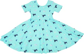 Kyte BABY Kids' Eagle Ray Print Twirl Dress | Nordstromrack