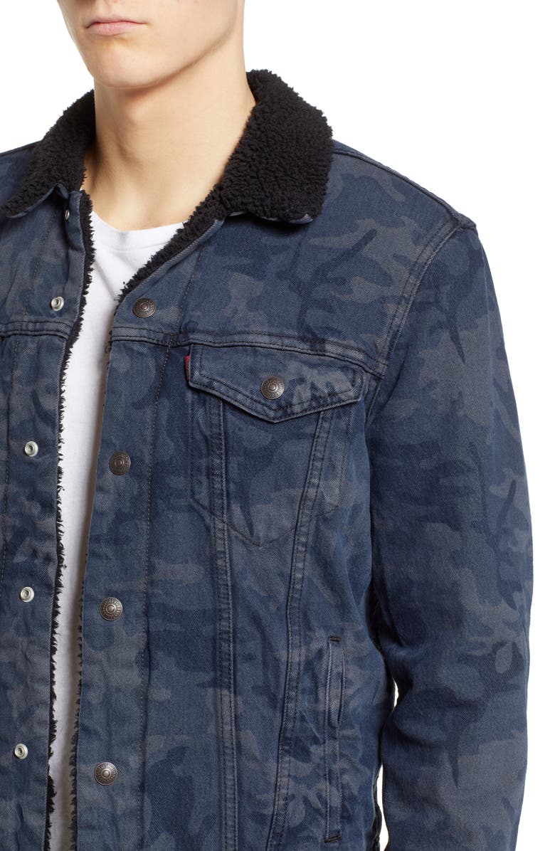 Levi's® x Justin Timberlake Faux Shearling Collar Trucker Jacket ...