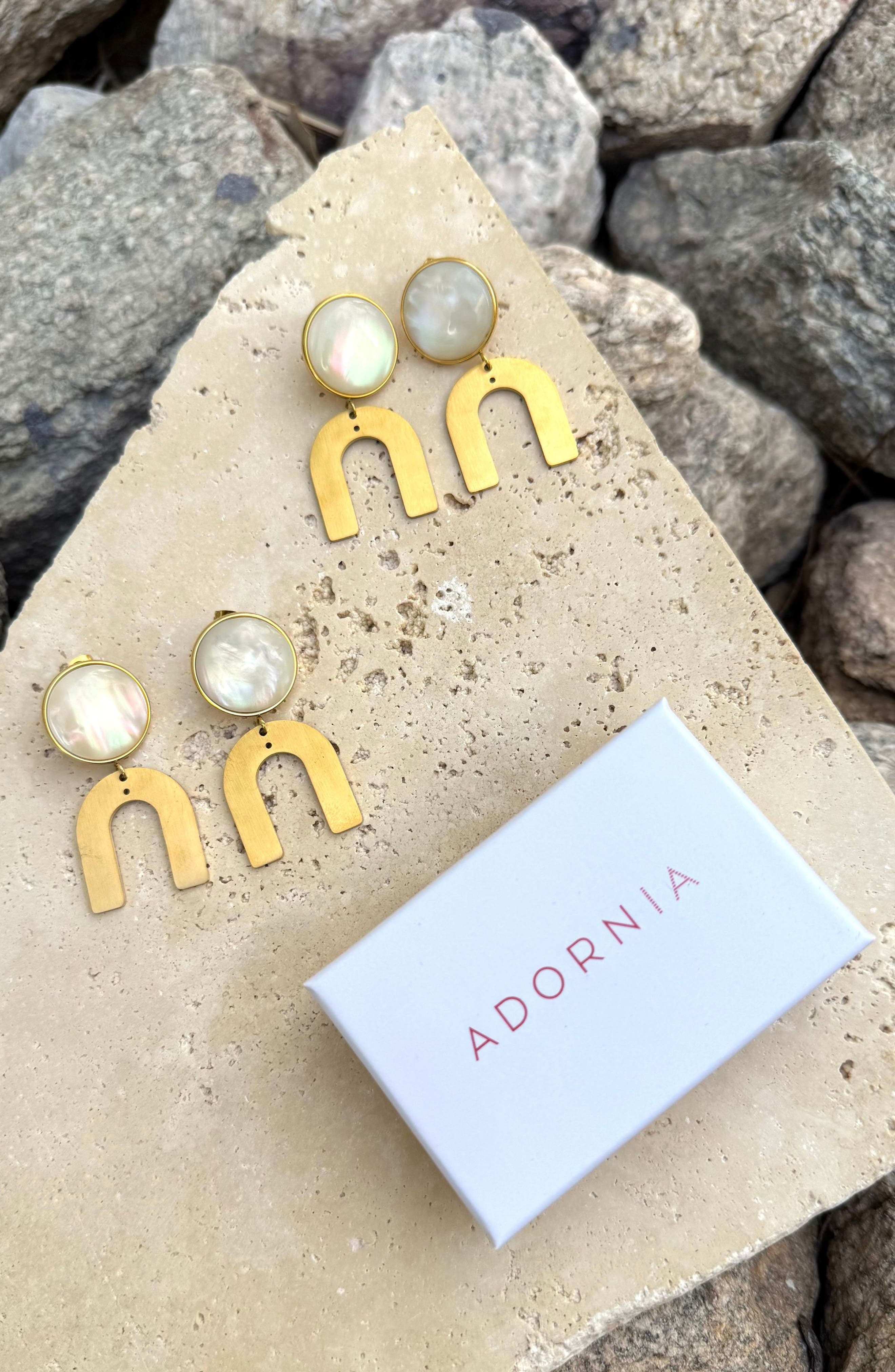 Adornia Set of 2 Arch Statement Drop Earrings | Nordstromrack