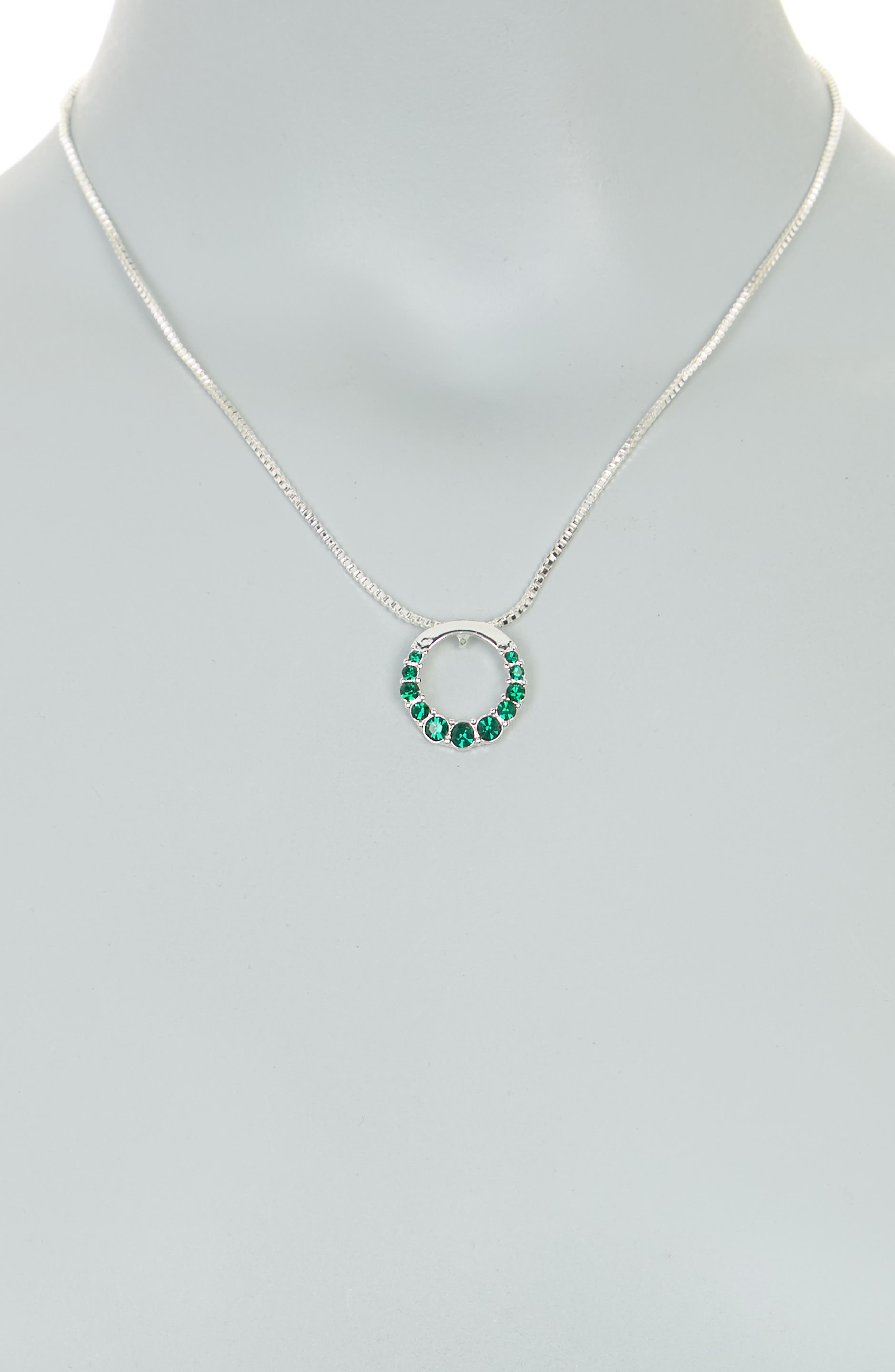 DESIGN STUDIO NINE WEST Crystal Circle Necklace & Stud Earrings Set ...
