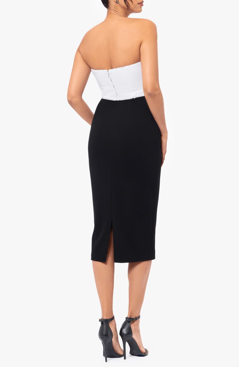 Betsy & Adam Sequin Rosette Bodice Colorblock Sheath Dress | Nordstromrack