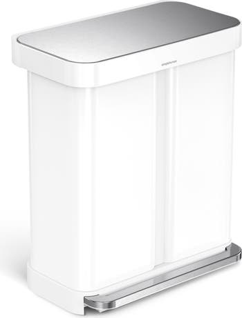 simplehuman 58L Dual Compartment Rectangular Step Trash Can | Nordstrom