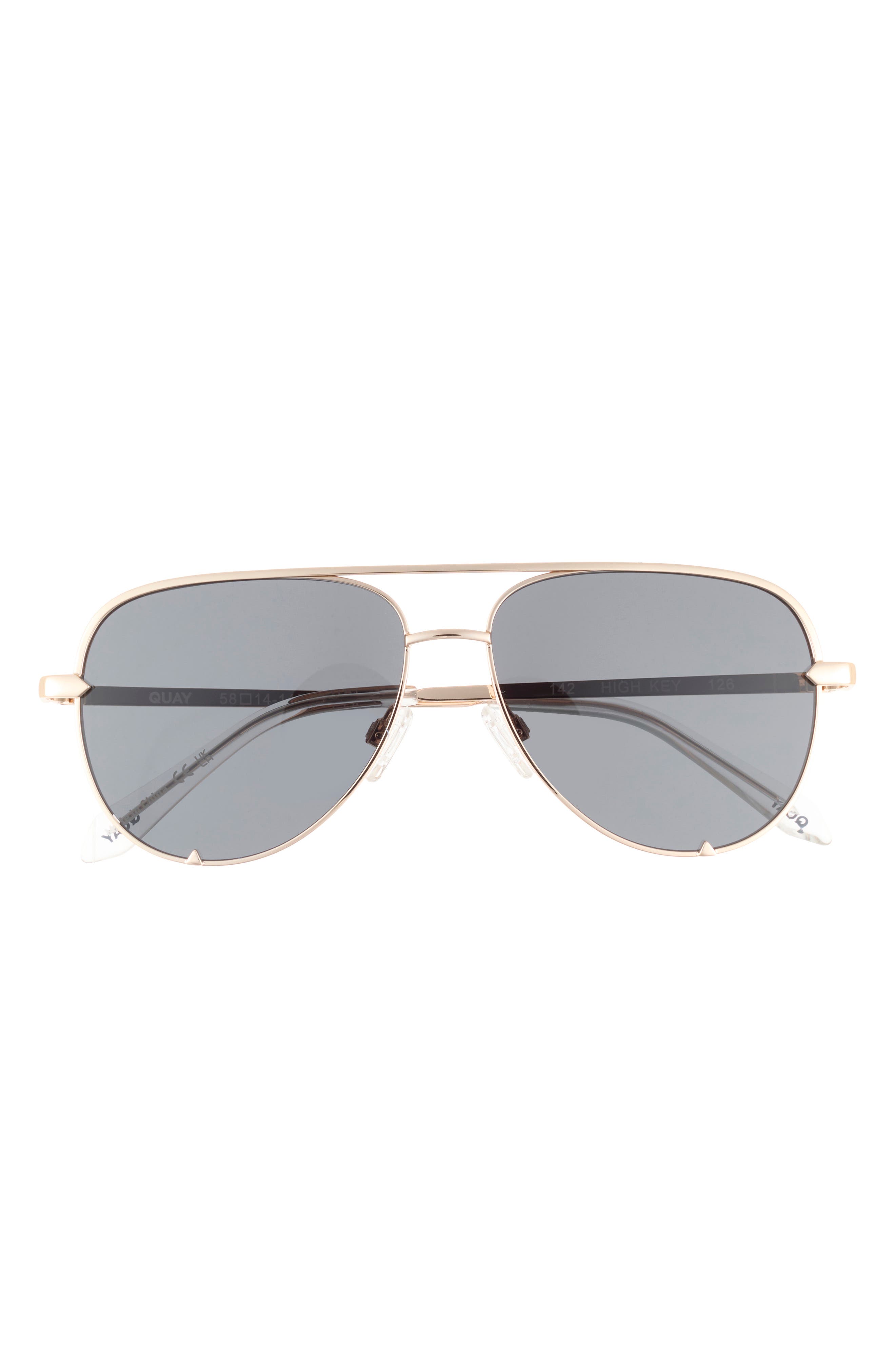 QUAY High Key Medium 50mm Aviator Sunglasses | Nordstromrack