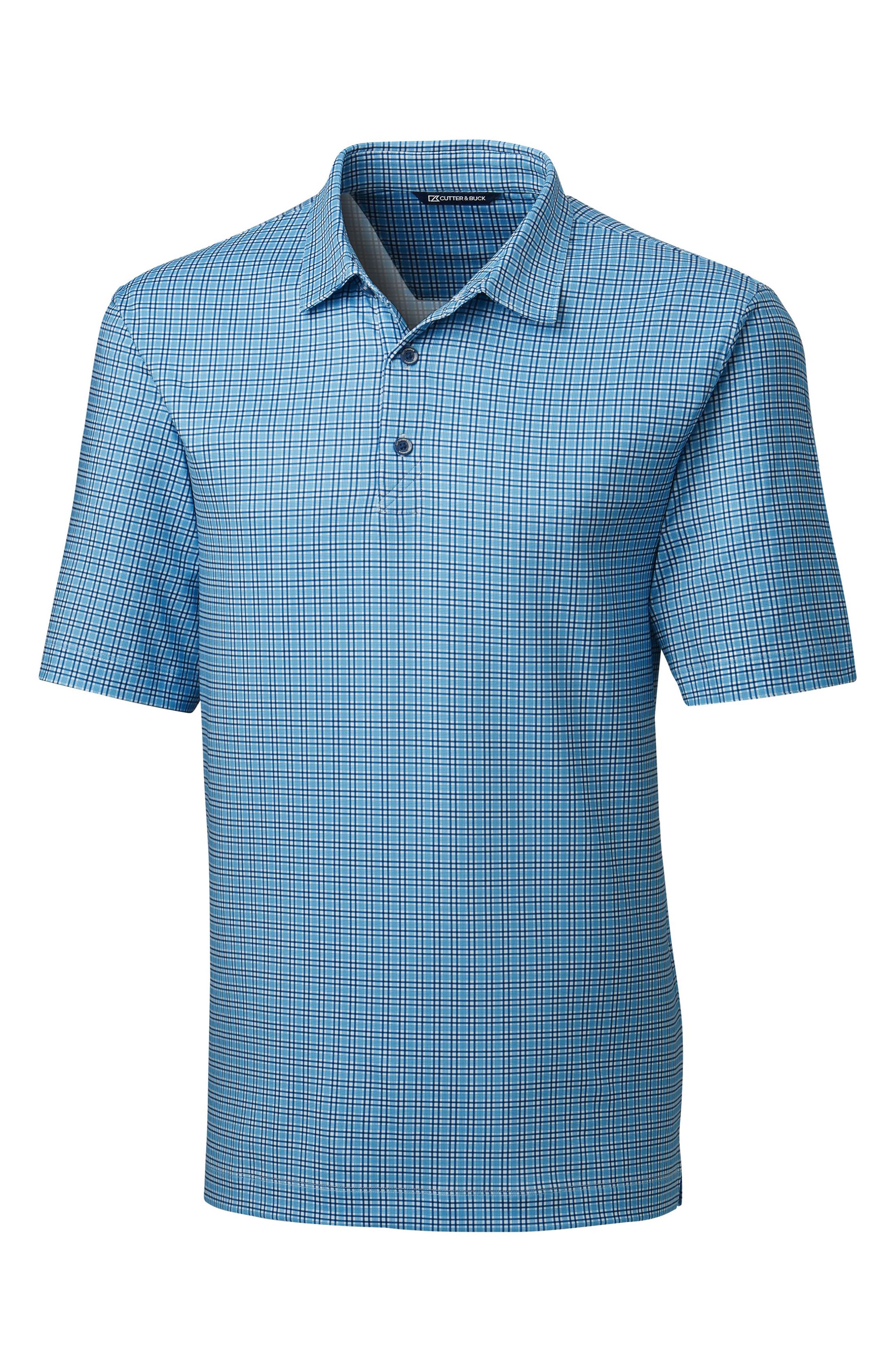 Cutter & Buck Pike Small Plaid Golf Polo | Nordstromrack