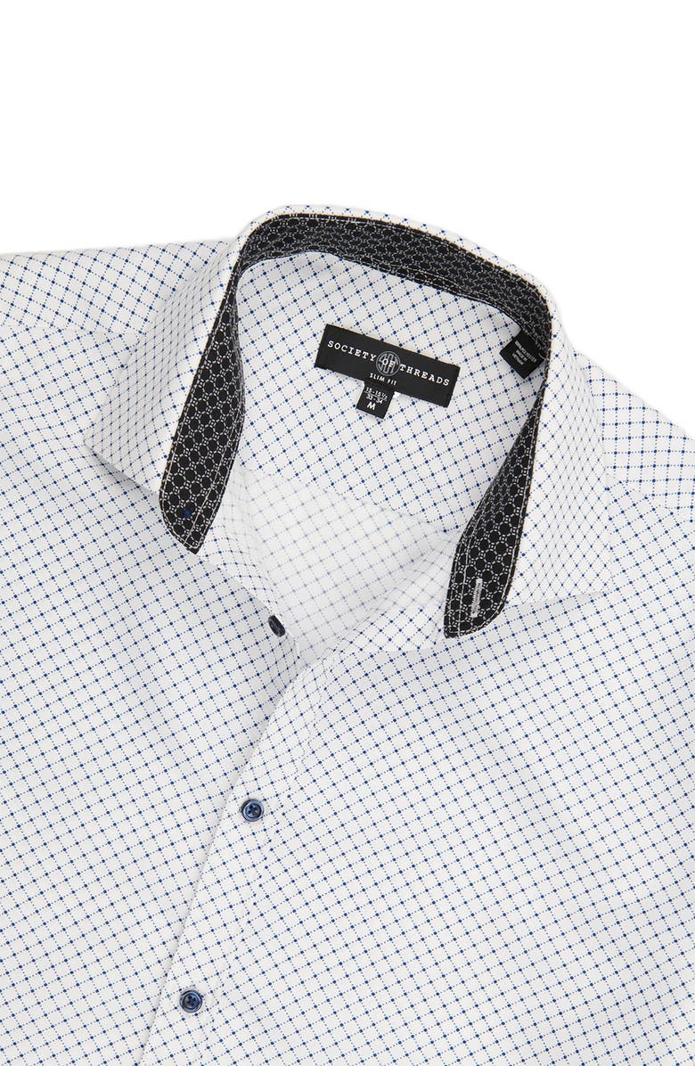 SOCIETY OF THREADS Diamond Dot Slim Fit Dress Shirt | Nordstromrack