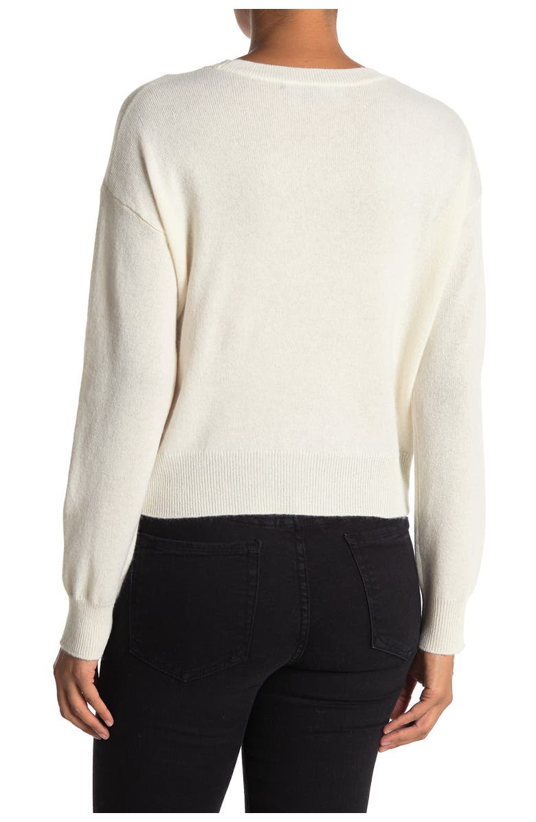 360 CASHMERE Jamie Tonal Skull Print Sweater | Nordstromrack