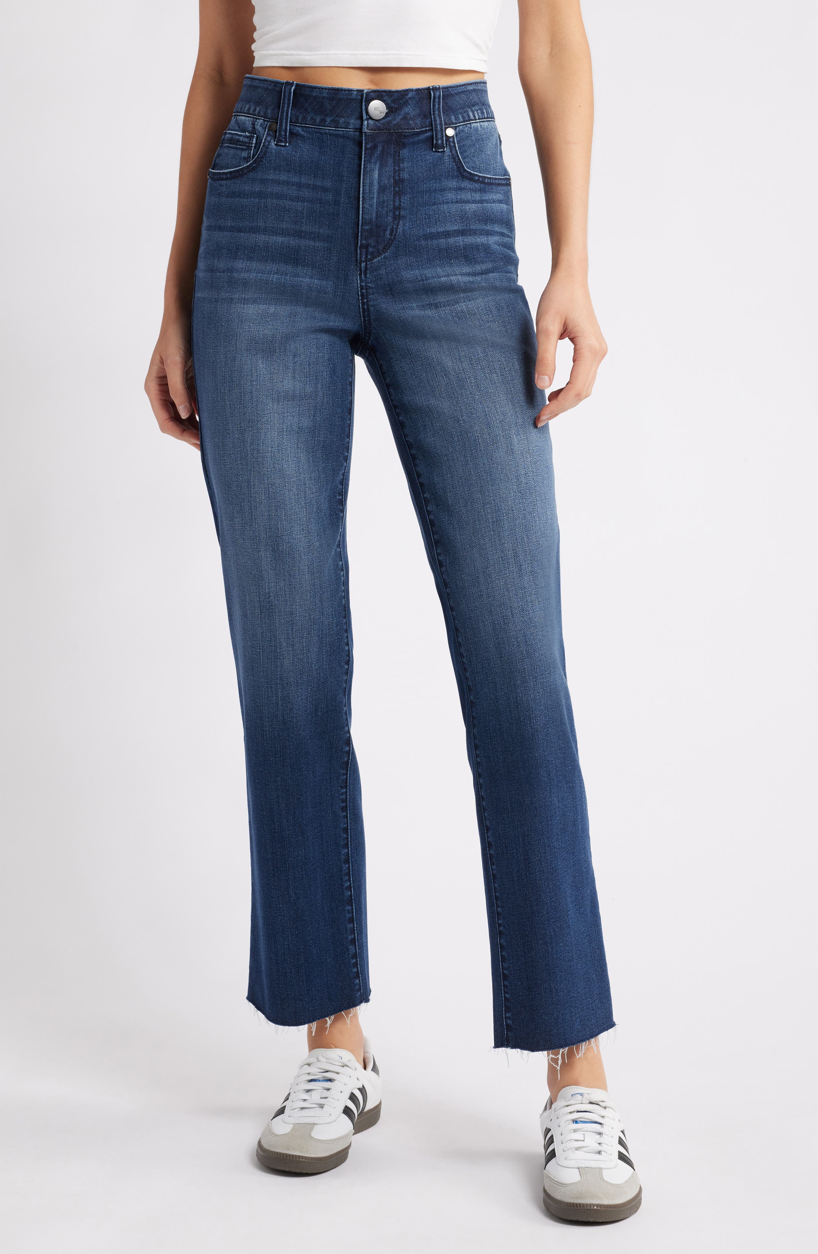 1822 Denim Magic Waistband High Waist Straight Leg Jeans | Nordstrom