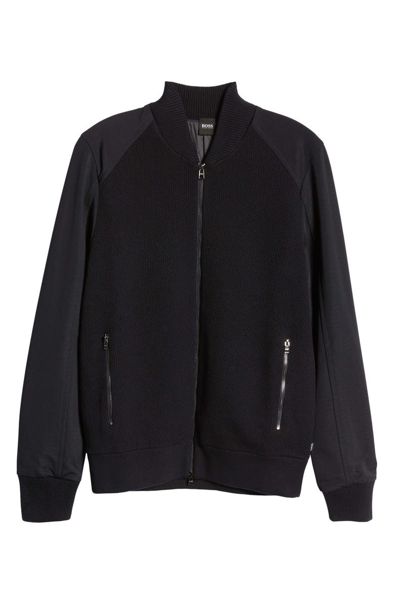 BOSS Hugo Boss Mikos Textured Bomber Jacket | Nordstromrack