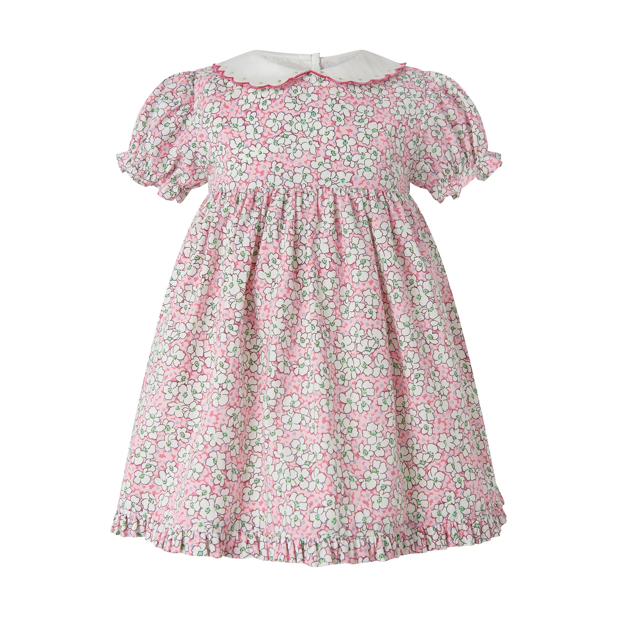 Rachel Riley Scalloped Collar Floral Dress and Bloomers | Nordstrom