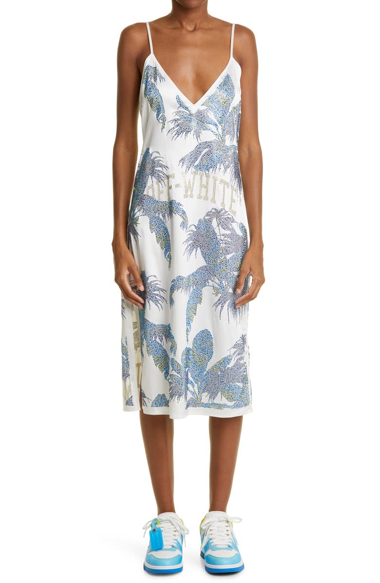 Off-White Gender Inclusive Beaded Jungle Print Slipdress | Nordstromrack