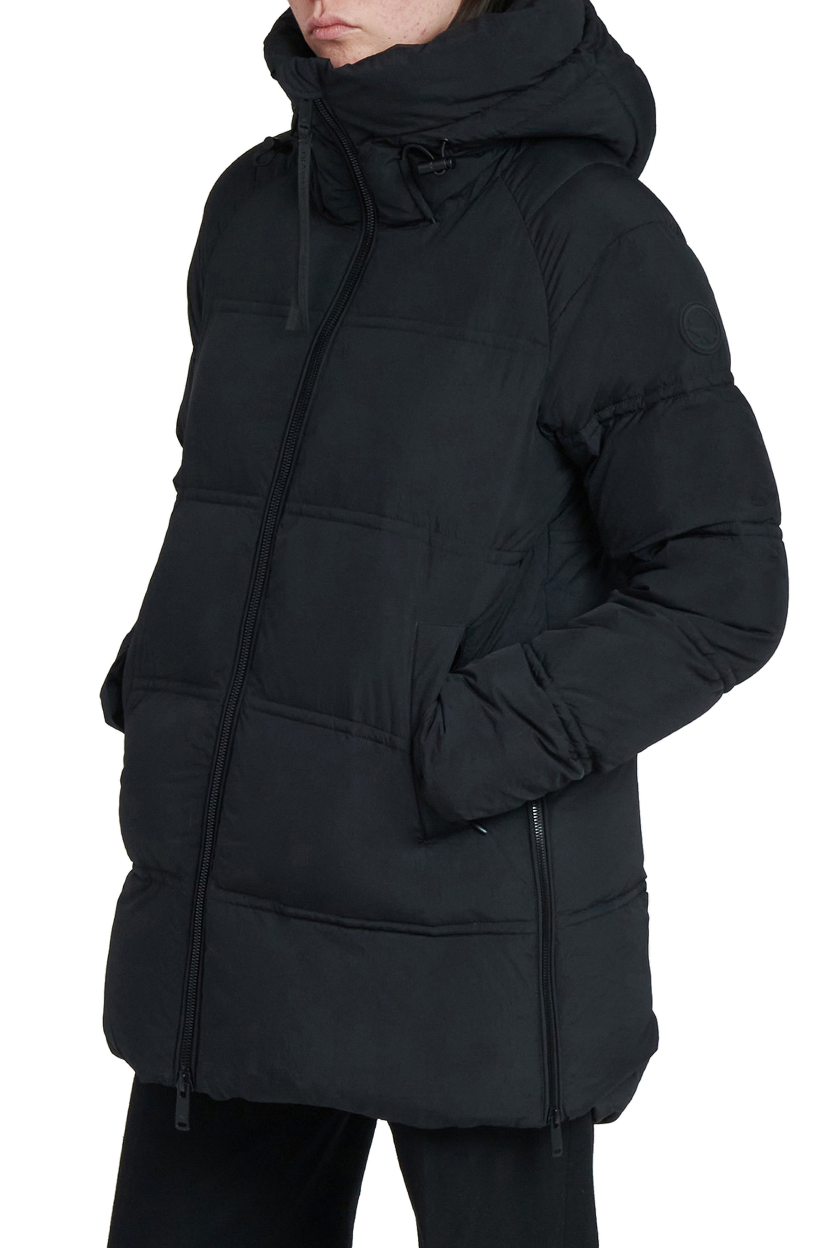 The Recycled Planet Company Orva Water Resistant Hooded Down Puffer ...