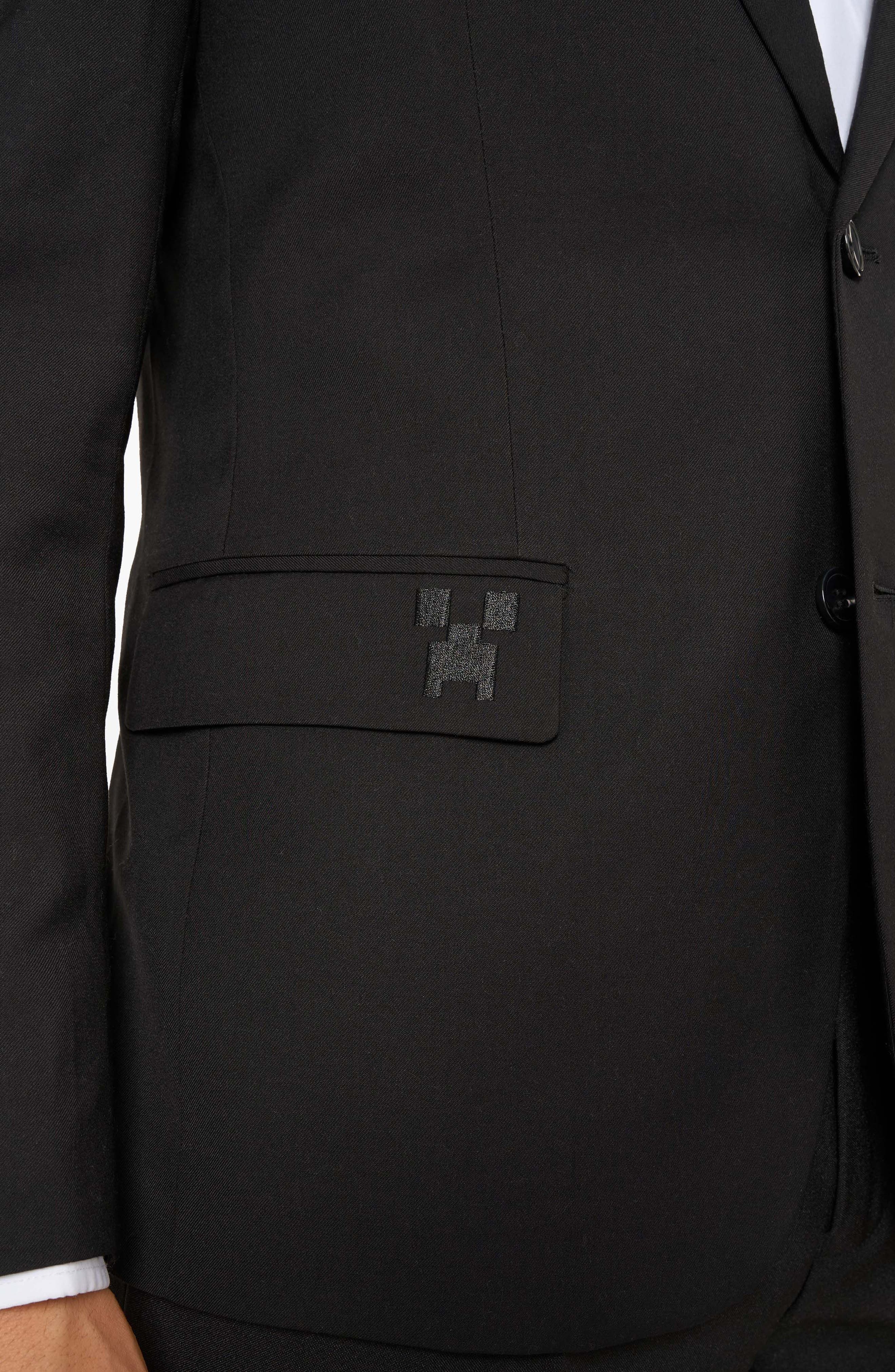 OppoSuits x Minecraft Daily Slim Fit Black Suit Jacket (Men) | Nordstrom