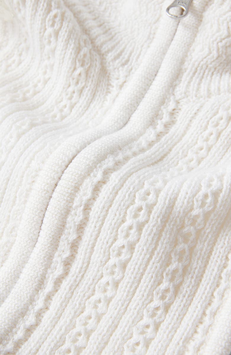 Veronica Beard Coupe Pointelle Knit Wool Blend Dickey | Nordstrom