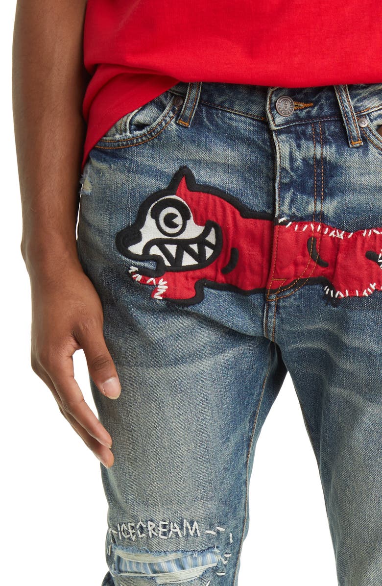 ICECREAM Reduce Reuse Repair Ripped Jeans | Nordstromrack