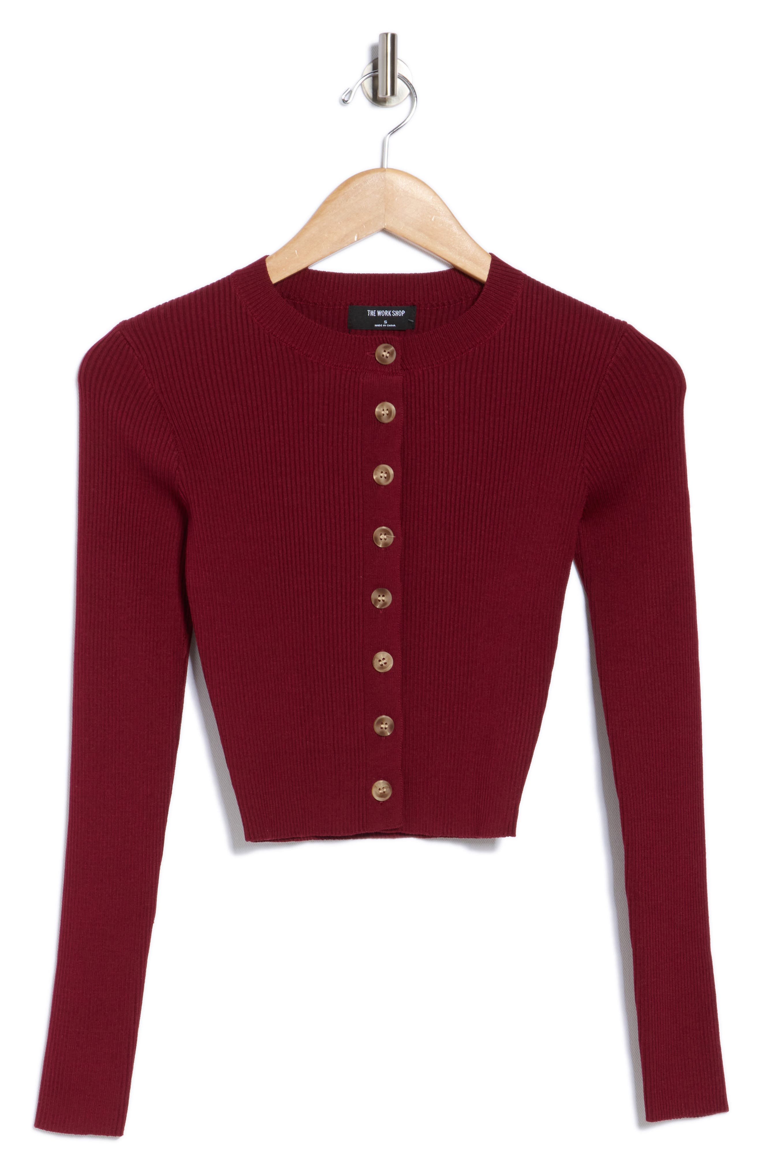 Button Front Crop Cardigan (Women) | Nordstromrack